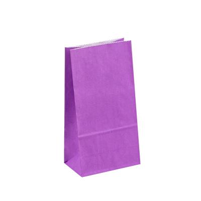 China Square Bottom White Paper Bags Logo Printed Craft Paper Bag SGS Certified 8 Color for sale