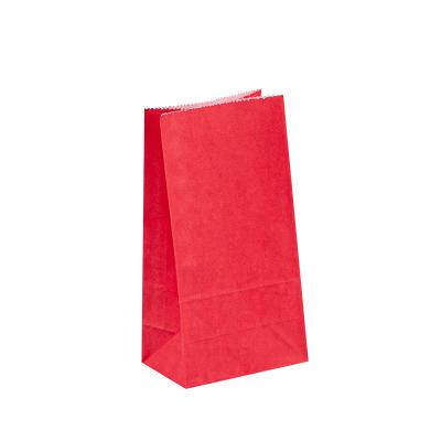 China OEM ODM Kraft Paper Packing Bags Square Bottom For Bakery Bread for sale
