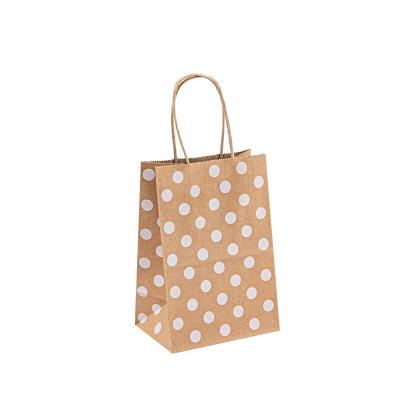 China Custom Printed Kraft Paper Bags with Handles 120 GSM for Boutique Retail Packaging for sale