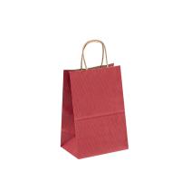 China Kraft Paper Bags with Twisted Handles Eco Friendly Disposable Custom Logo 25x15x30cm for sale