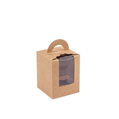 China Custom Square Food Container Paper Box Oilproof for Loaf Wedding Birthday Cake 60gsm for sale