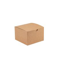 China Brown Kraft Paper Food Boxes Waterproof Oilproof Eco Friendly 60gsm Custom Size for sale
