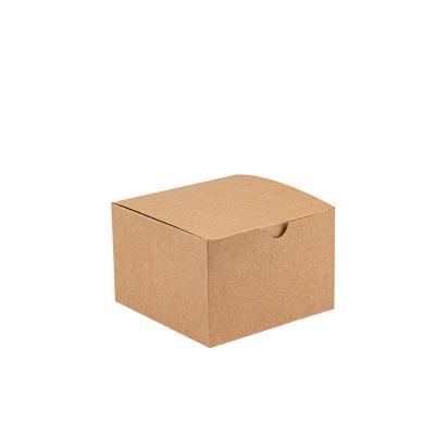 China Brown Kraft Paper Food Boxes Waterproof Oilproof Eco Friendly 60gsm Custom Size for sale
