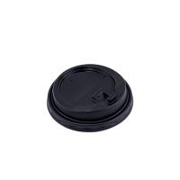 China Black Dome Paper Cup Lids 90mm PP Plastic for Coffee Cups FSC FDA Certified for sale
