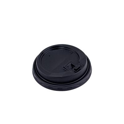 China Black Dome Paper Cup Lids 90mm PP Plastic for Coffee Cups FSC FDA Certified for sale