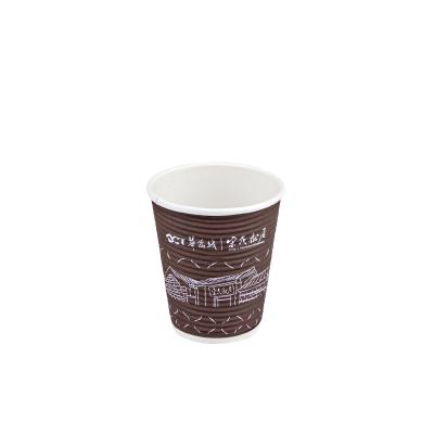 China Compostable Double Wall Coffee Cups 12oz Disposable Biodegradable Paper Cups for Hot Beverages for sale