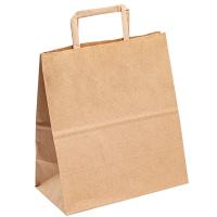 China Custom Kraft Paper Shopping Bags with Logo Food Grade 30gsm 160gsm for sale