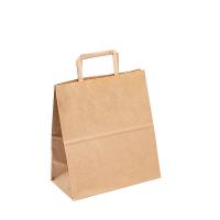 China Custom Logo Printed Kraft Paper T Shirt Bags with Ribbon Handles 30gsm-160gsm for sale
