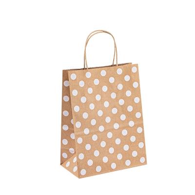 China Custom Kraft Paper Shopping Bag with Handles 30gsm to 160gsm FSC Certified for sale
