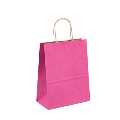 China Custom Kraft Paper Shopping Bags with Handles 30gsm 160gsm FSC Certified for sale