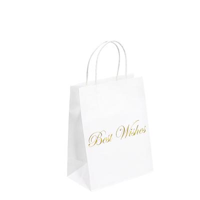 China Custom Printed Kraft Paper Shopping Bag with Handles 30gsm to 160gsm for sale