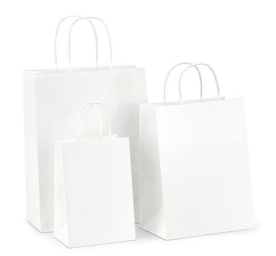 China Custom Kraft Paper Gift Bags with Handles 11 lb Capacity OEM ODM Printing for sale