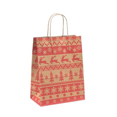 China Custom Kraft Paper Shopping Bags with Handles 10kg Capacity Eco Friendly for sale