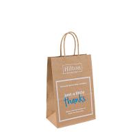 China Flexo Printing Handle Paper Bags Eco Friendly Water Based Soy Ink Custom Order Accepted for sale