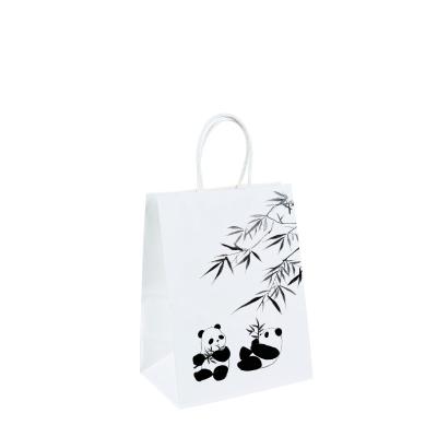 China Eco Friendly Kraft Paper Shopping Bags 10kg Capacity Twist Rope Handle Custom Size for sale