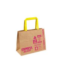 China Custom Luxury Gift Shopping Paper Bags Black White Brown Kraft Bag with Logo 11 lb Capacity for sale