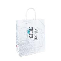 China Custom Kraft Paper Gift Bags with Handles 11 lb Capacity OEM Logo Printing for sale