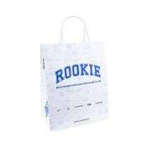 China 8 color flexo printing Handle Paper Bags Uncoated Lining With Your Own Logo for sale