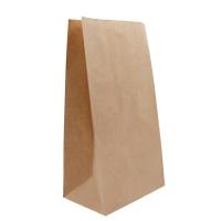 China Custom Kraft Paper Baguette Bread Bags 8 Color Printing Grease Water Resistant for sale