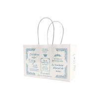 China Customized Kraft Paper Packaging Bags Uncoated Lining With Handle for sale
