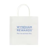 China Eco Friendly Kraft Paper Handle Bags 100gsm 150gsm Water Based Soy Ink Printing for sale