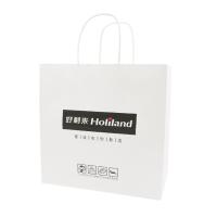 China Custom Kraft Handle Paper Bags 10kg Capacity Eco Friendly Shopping Bags for sale