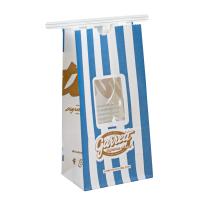 China Customized Printing Biodegradable Kraft Paper Bags Uncoated Lining With Clear Window for sale