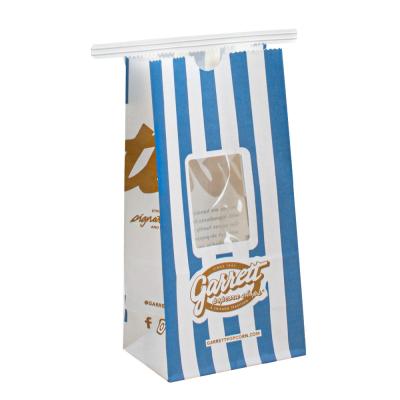 China Customized Printing Biodegradable Kraft Paper Bags Uncoated Lining With Clear Window for sale
