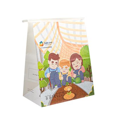 China 8 Color Flexo Printing Kraft Paper Packing Bags 50000 MOQ Food Grade Biodegradable for sale