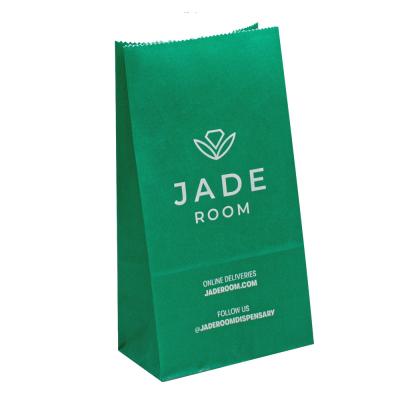 China Oil Resistant Kraft Paper Food Bag Uncoated Lining 8 Color Flexo Printing Custom Window for sale
