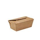 China Custom Gold Foil Food Container Paper Box 60gsm Waterproof Oilproof Kraft Takeaway for sale