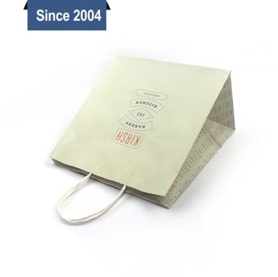 China Eco-Friendly Handle Paper Bags with Paper Twist Rope 10kg Capacity Customizable for sale