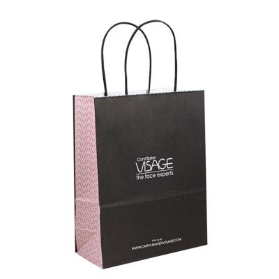 China OEM Fruit Paper Bags with Handles 3kg 10kg Custom Eco-Friendly Kraft Paper for sale
