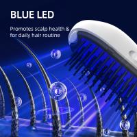 China CE FCC IONIC Hair Brush Negative Ion 1W Blue LED Hair Brush for sale