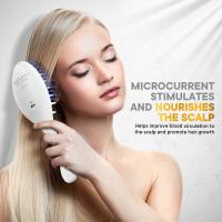 China 1.8W EMS Electric Hair Brush 450nm Blue Light Therapy Hair Brush for sale