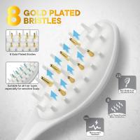 China 1.8W EMS Electric Hair Brush 450nm Blue Light Therapy Hair Brush for sale