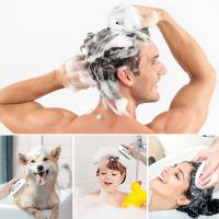 China Interchangeable Scalp Massager Brush Soft / Moderate / Hard Scalp Massage Hair Wash for sale