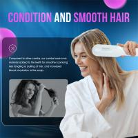 China Rechargeable Red Light Hair Brush 660nm Red Light Therapy Hair Growth Comb for sale