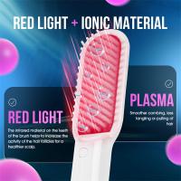 China Rechargeable Red Light Hair Brush 660nm Red Light Therapy Hair Growth Comb for sale