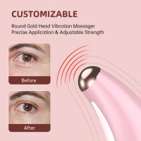 China Silicone Red Light Therapy Face Massager Vibration Eye Face Massager for sale