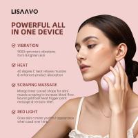 China Silicone Red Light Therapy Face Massager Vibration Eye Face Massager for sale