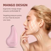 China Silicone Red Light Therapy Face Massager Vibration Eye Face Massager for sale