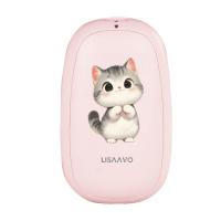 China 5200mAh Pink Hand Warmer Battery Pack with Mobile Phone Charging Function for sale