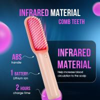 China 625nm 660nm Red Light Hair Growth Brush 5W Red Light Hair Comb for sale