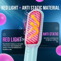 China 5W Red Light Therapy Hair Comb 1500mAh 3.7V Rechargeable LED Light Therapy Hair Brush for sale