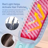 China 5W Red Light Therapy Hair Comb 1500mAh 3.7V Rechargeable LED Light Therapy Hair Brush for sale