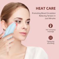 China 5W Red Light Facial Massager Heat And Anti Aging Vibration Massage Device for sale