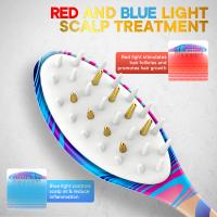China 450mAh 3.7V Rechargeable Hair Brush EMS 450nm Blue LED Therapy Comb for sale