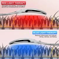 China 1.8W LED Light Therapy Comb EMS Vibration Hair Brush With Removable Comb for sale