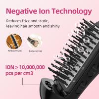 China Blue LED Negative Ion Hair Brush IONIC Hair Brush For Frizz Control for sale